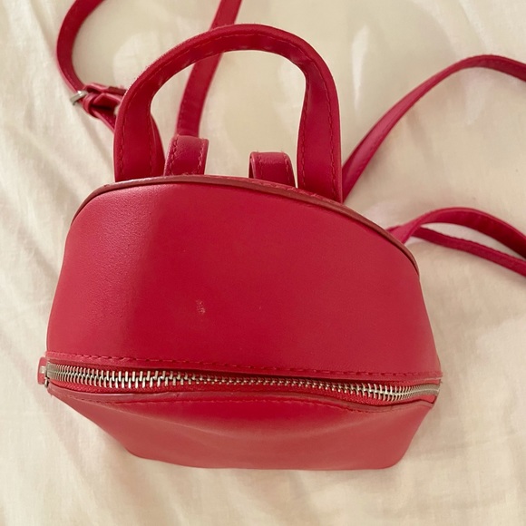Bsk | Bags | Cherry Red Mini Backpack | Poshmark
